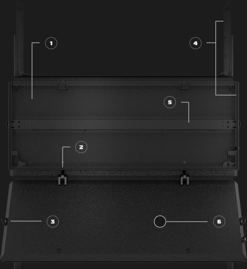 Tectonic™ Dual-Motion Tri-Fold Truck Bed Cover - Peragon®